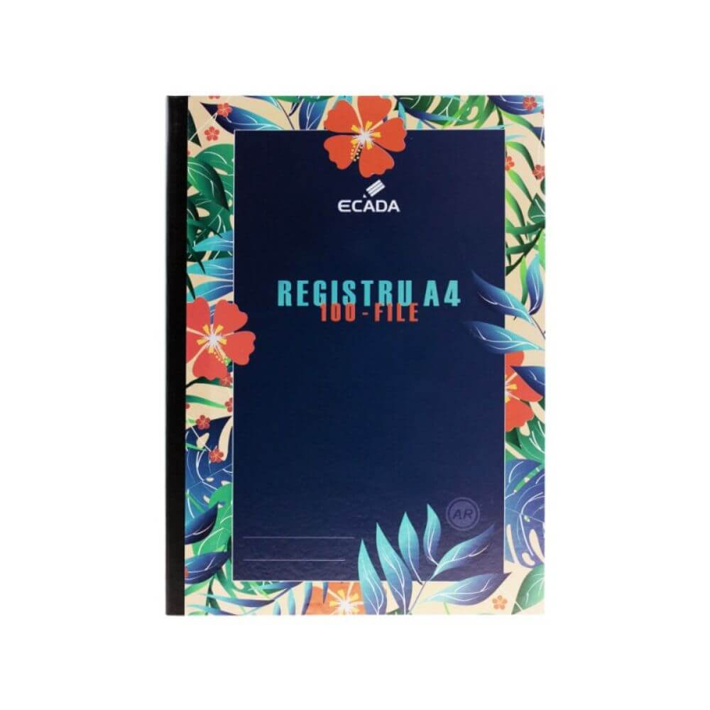 Registru Cartonat Ecada, A4, 100 File, Matematica, Legatura Cusuta, 60 ...